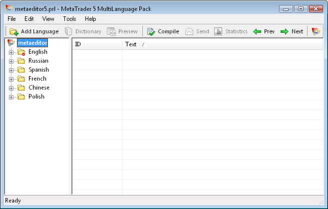 MetaTrader 5 플랫폼에 새로운 UI 언어 추가하기 - MQL5 기고글