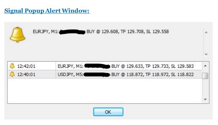 An Expert Advisor base on the trading information at the Signal Popup ...