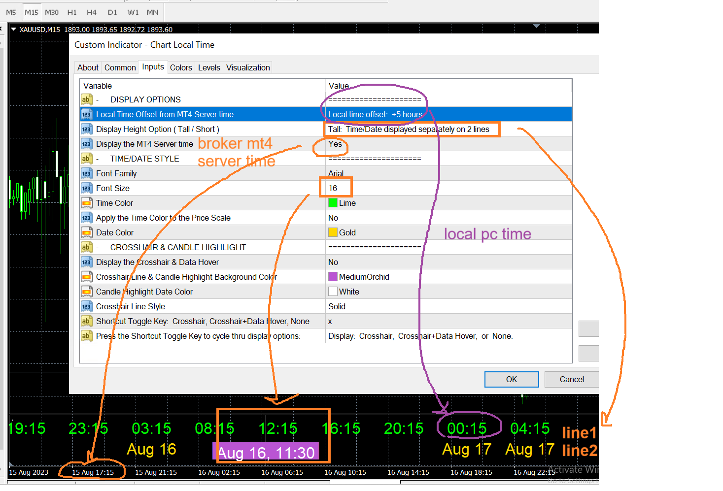 Code Chart Local Time Indicator Into Mq4 And Mq5 From Mql An Order To Develop The