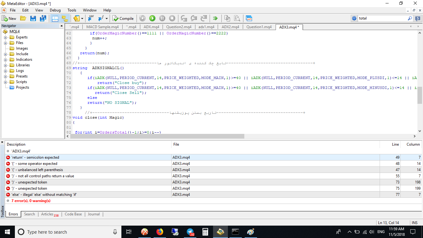 Error In Program Symbols Expert Advisors And Automated Trading Mql5 Programming Forum