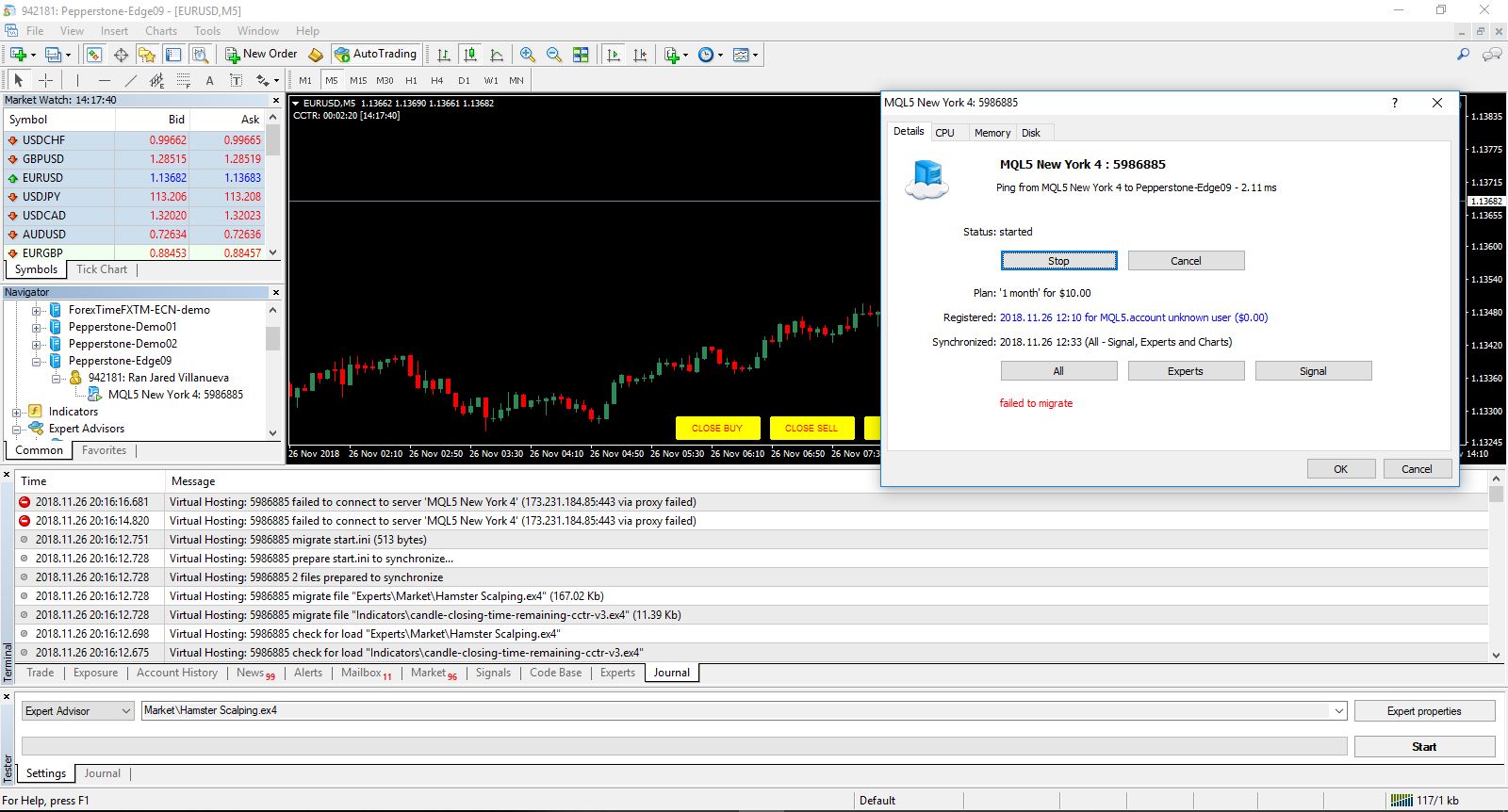 Vps Help Vps Cannot Connect To Server Moving Average Ma General Mql5 Programming Forum