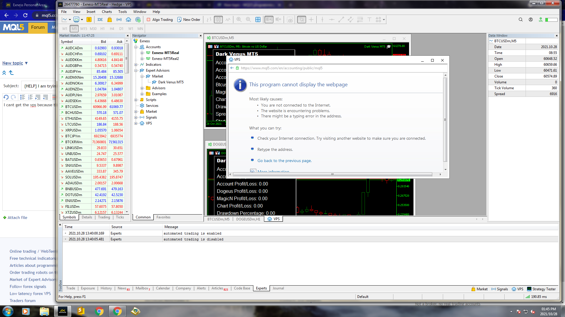 Help I Am Trying To Purchase The 1 Month Vps From Mql5 Day Trading Tips General Mql5 8240