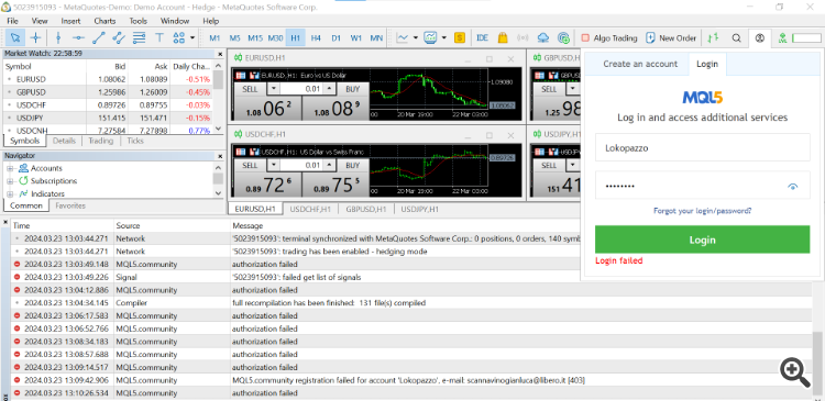 Metatrader 5 Impossible To Connect To Mql5 Community Metatrader 4 General Mql5