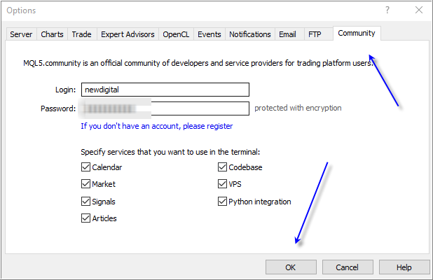 Metatrader 5 Impossible To Connect To Mql5 Community Metatrader 4 General Mql5