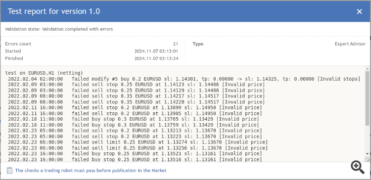 Automatic Validation - Invalids Stops & Prices - Auto Trades - Expert Advisors and Automated ...