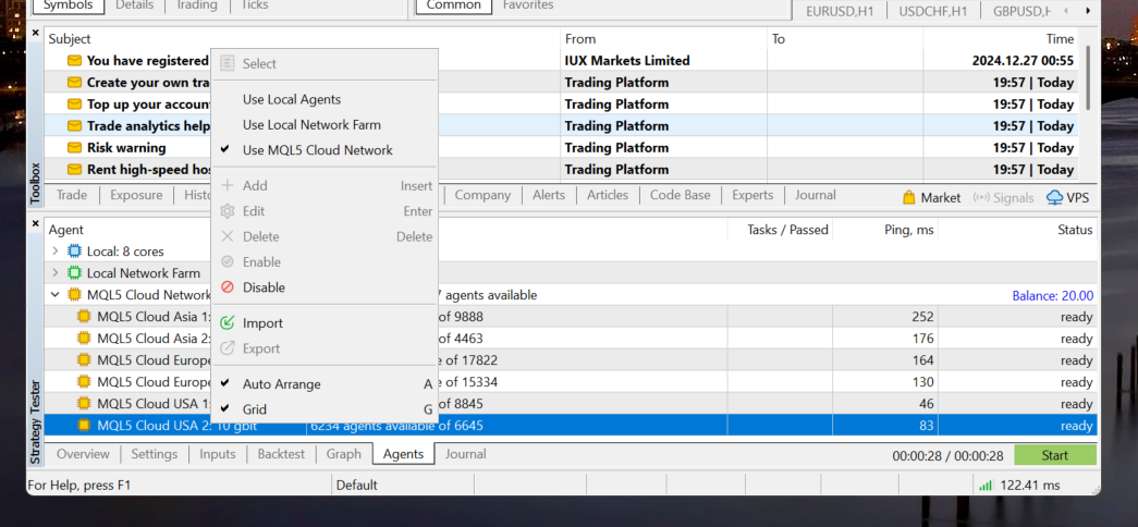 Cannot Select Cloud Network Margin Calculate Expert Advisors And Automated Trading Mql5 9297