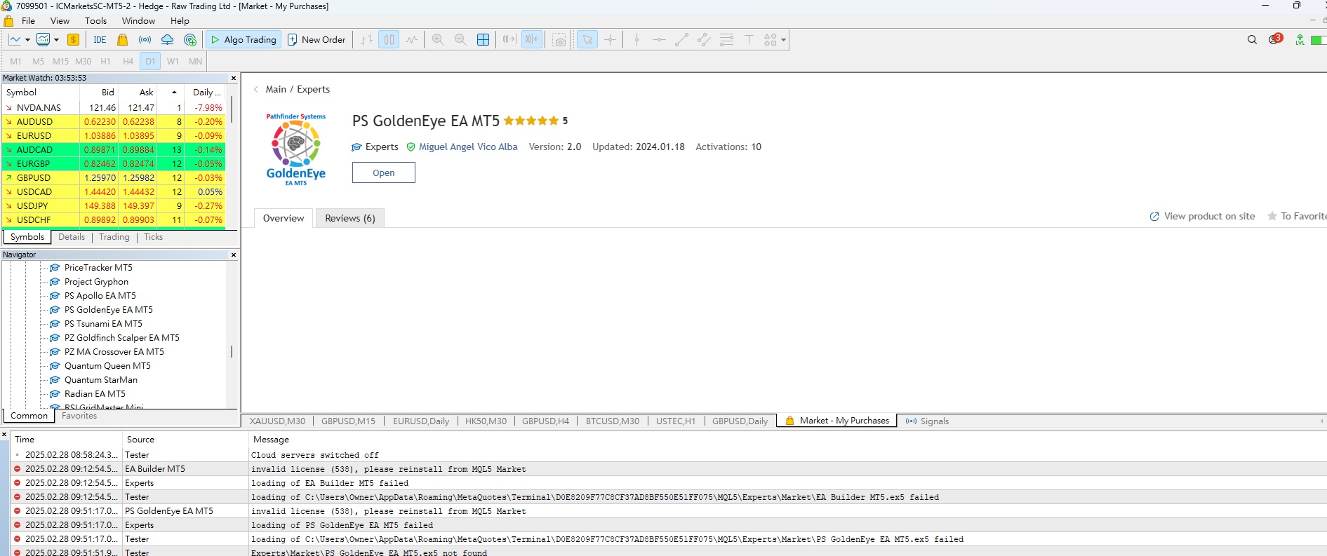 EA cannot run on the my MT5 platform - MT5 - Expert Advisors and Automated Trading - MQL5 ...