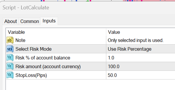 Scripts: LotSize Calculation - Articles, Library comments - MQL5 programming forum