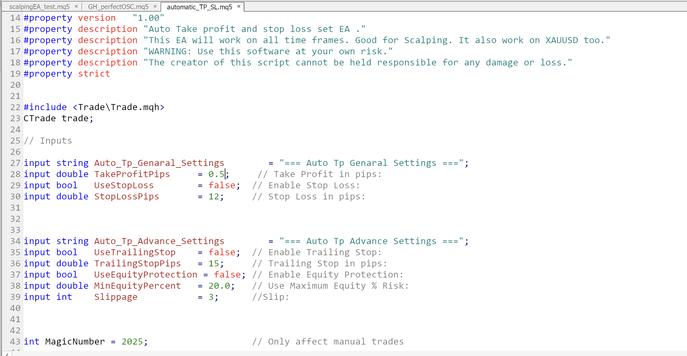 Experts: Auto Tp - Articles, Library comments - MQL5 programming forum