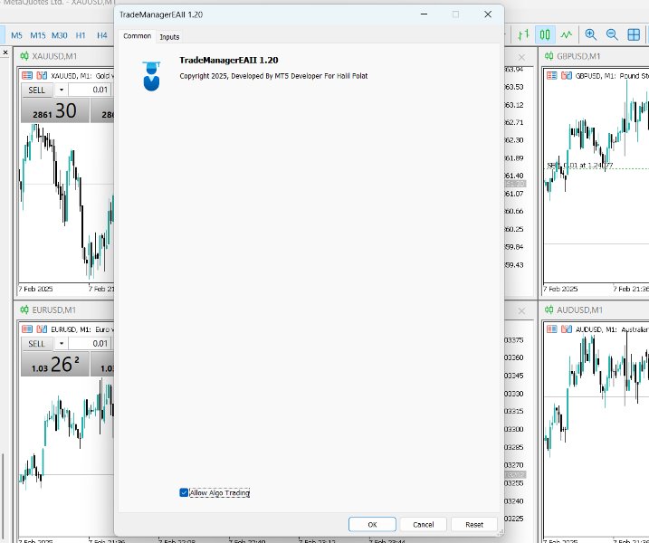 TradeManagerEA | Free Download Trading Utility for MetaTrader 5
