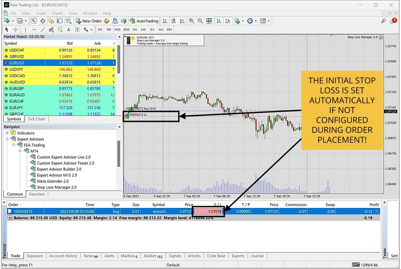 Stop Loss Manager Eval MT5 | Free Download Trading Utility for MetaTrader 5