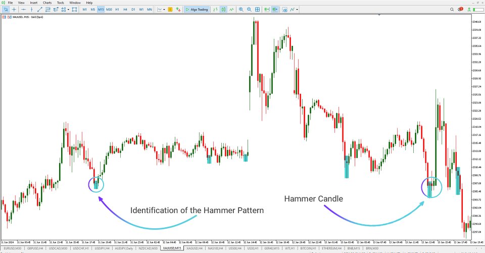 Hammer Pattern Indicator MT5 | Free Download Trading Indicator for ...