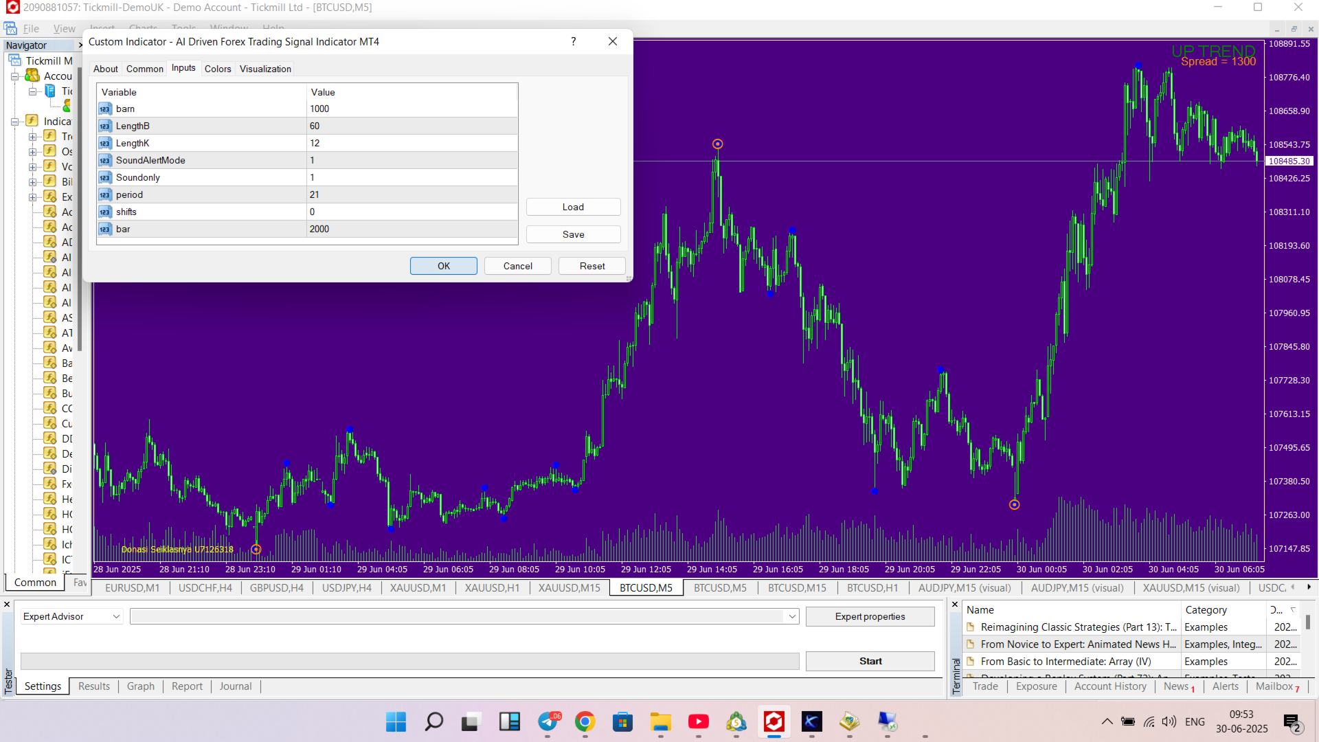 AI Driven Forex Trading Signal Indicator MT4 | Buy Trading Indicator for MetaTrader 4
