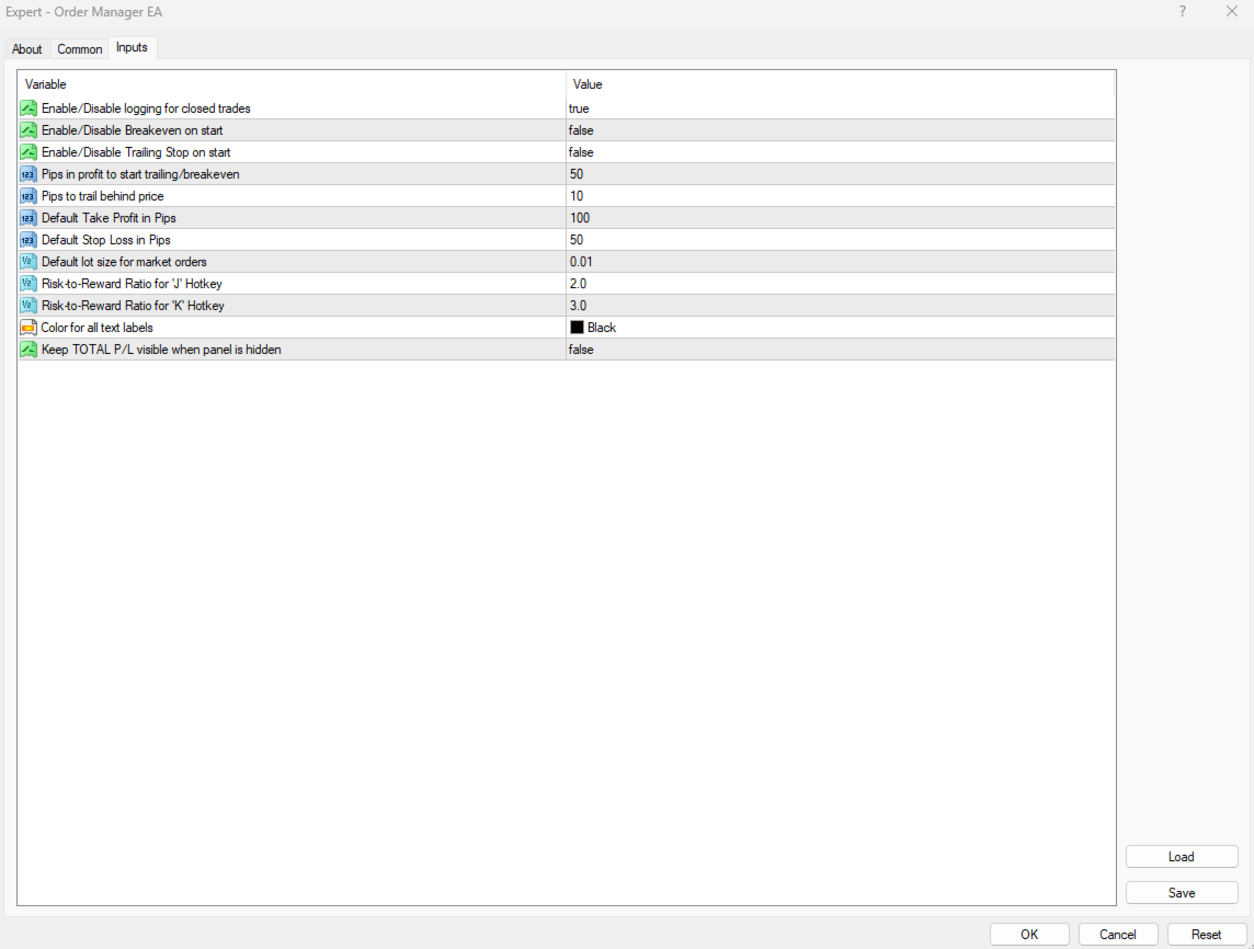 Order Manager EA | Buy Trading Utility for MetaTrader 4