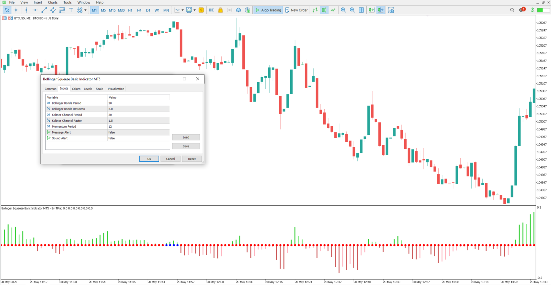 Bollinger Squeeze Basic Indicator MT5 | Free Download Trading Indicator for MetaTrader 5