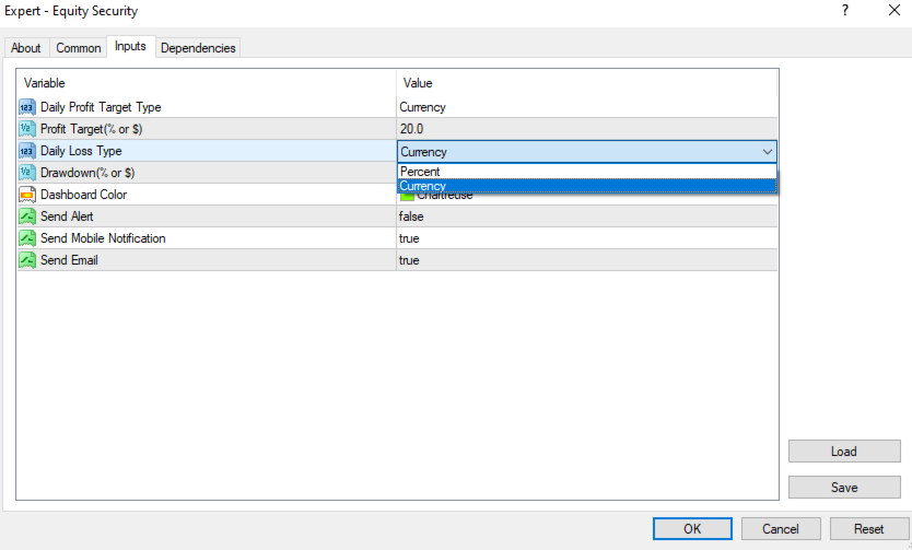 Equity Security MT5 | Buy Trading Utility for MetaTrader 5