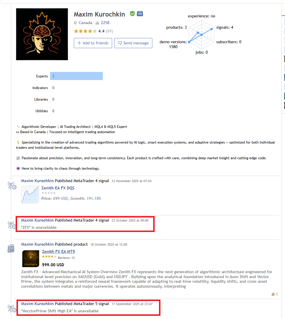 Comments | Axonshift EA MT5 | Buy Trading Robot (Expert Advisor) for ...