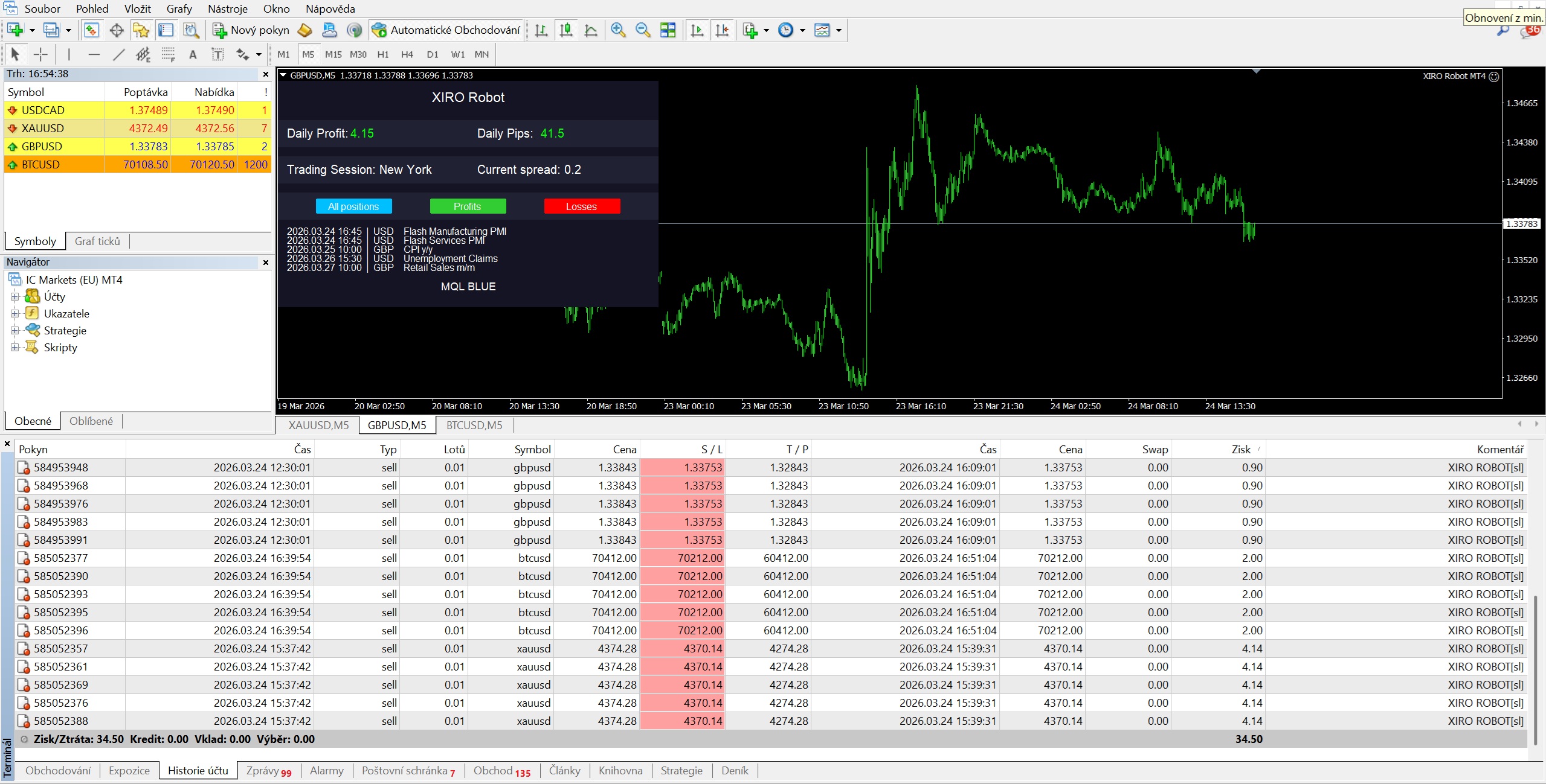 Comments | XIRO Robot MT5 | Buy Trading Robot (Expert Advisor) for ...