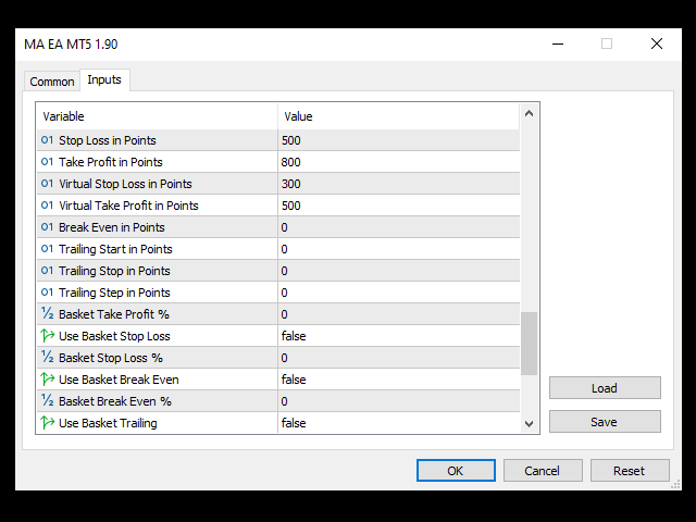 Buy The Moving Average Ea Mt5 Trading Robot Expert Advisor For Metatrader 5 In Metatrader Market