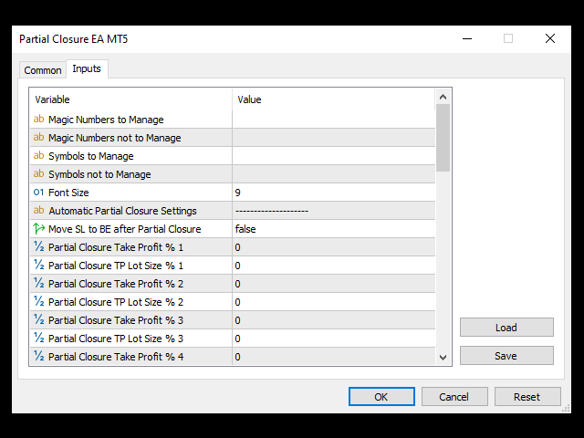 Buy the 'Partial Closure EA MT5' Trading Utility for MetaTrader 5 in MetaTrader Market