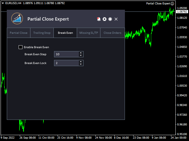 Buy the 'Partial Close Expert' Trading Utility for MetaTrader 4 in MetaTrader Market