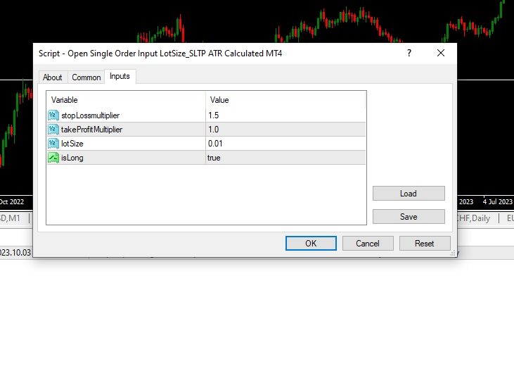 在metatrader市场购买metatrader 4的opensingleorder Input Lotsize Stoploss Atr