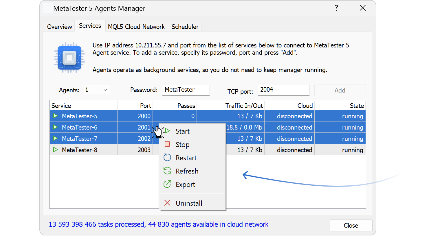 下载metatrader 5 Strategy Tester Agent(metatrader 5策略测试代理)加入mql5云网络